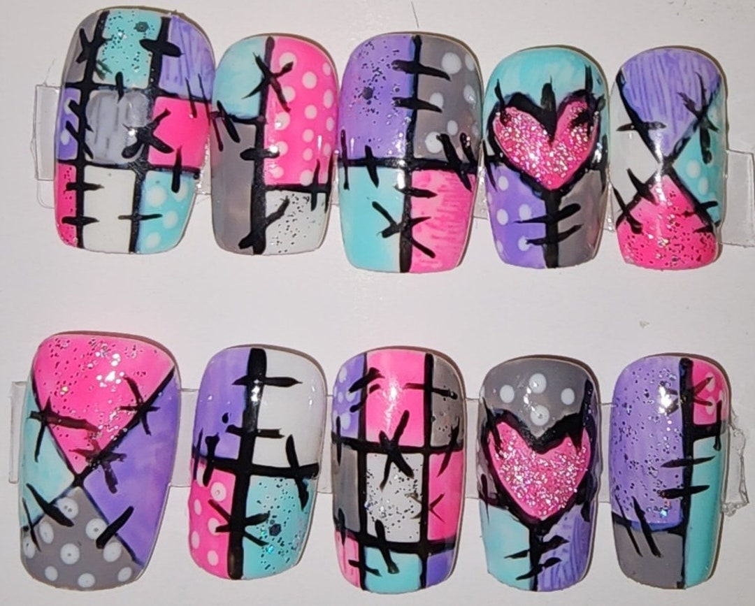 Sally Press on Nails - Etsy