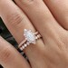 4.0 CT Emerald Cut Moissanite Engagement Ring, Forever One Emerald ...