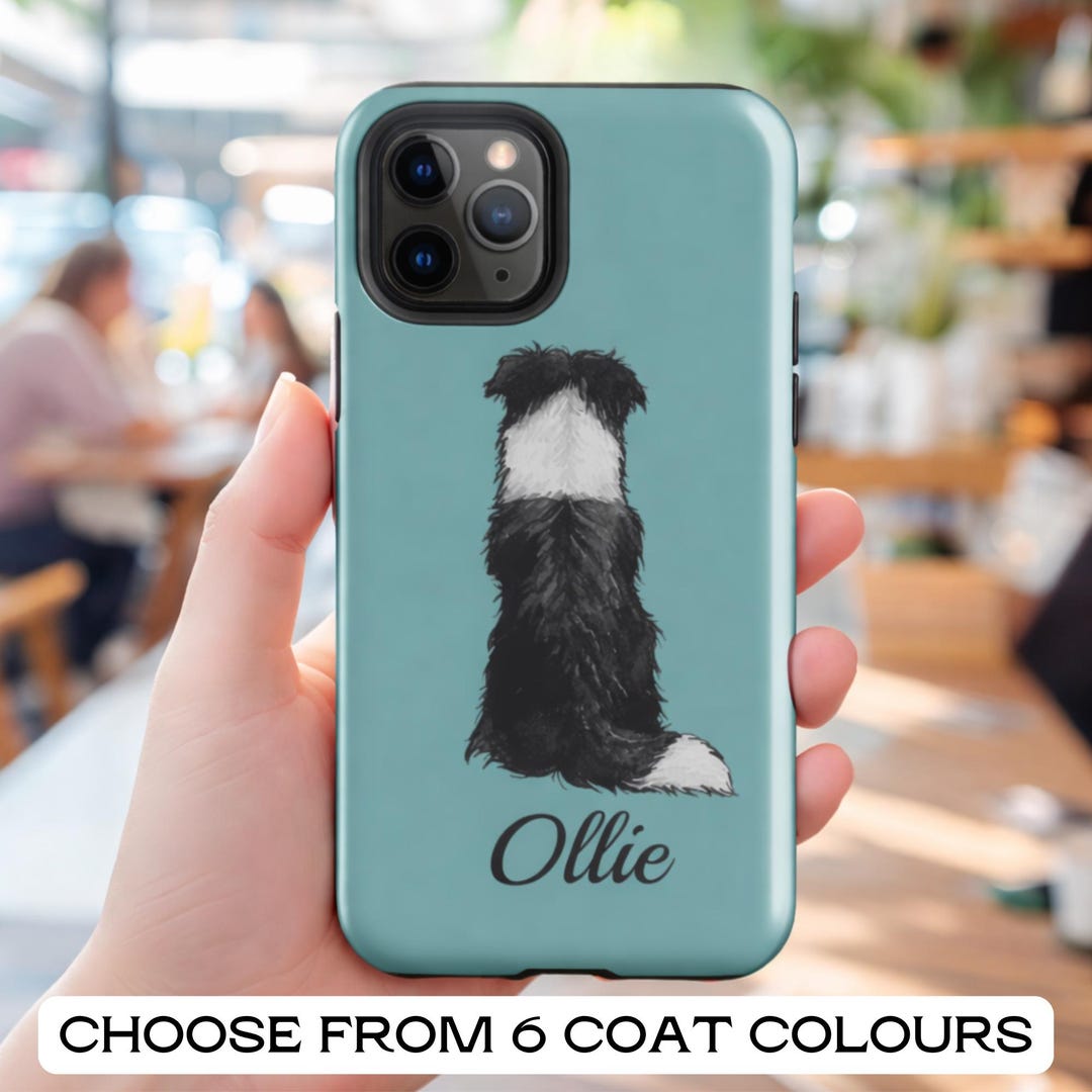 Personalized Border Collie Phone Case, Custom Dog Name iPhone and ...