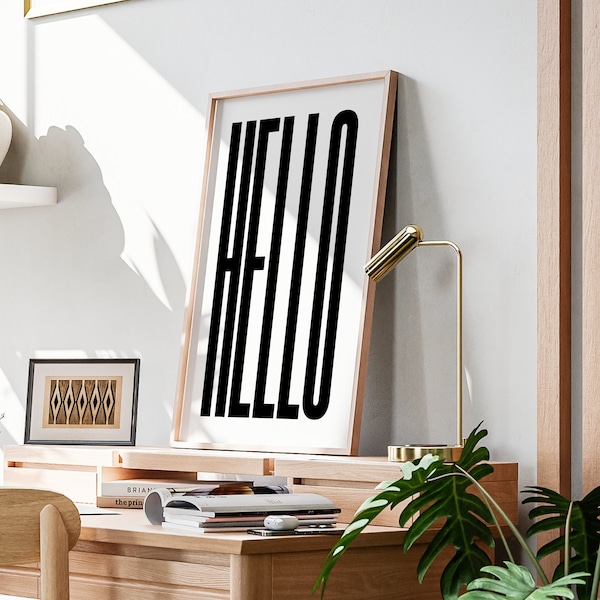 Hello Poster - Etsy UK