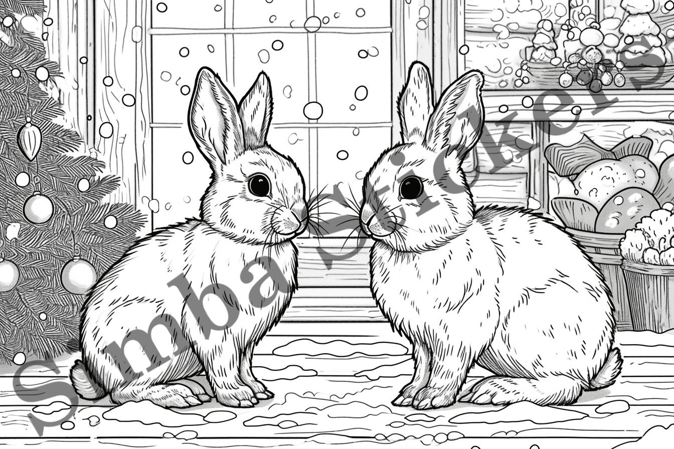 25-pack Hares Jackrabbits Colouring Page Vector Illustration SVG Images ...