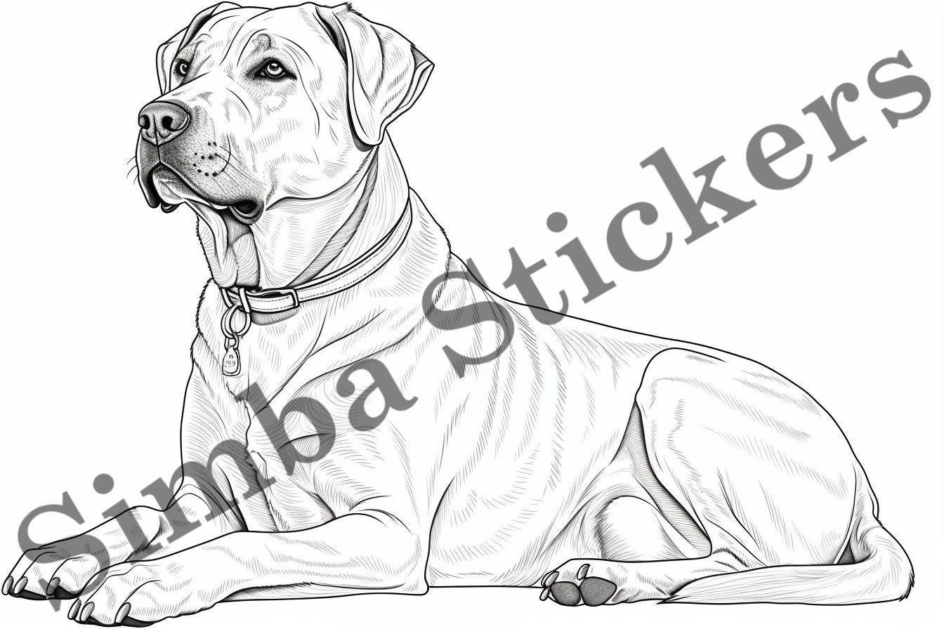 25-pack Dogs Digital Colouring Page Vector Illustration SVG Images Wild ...