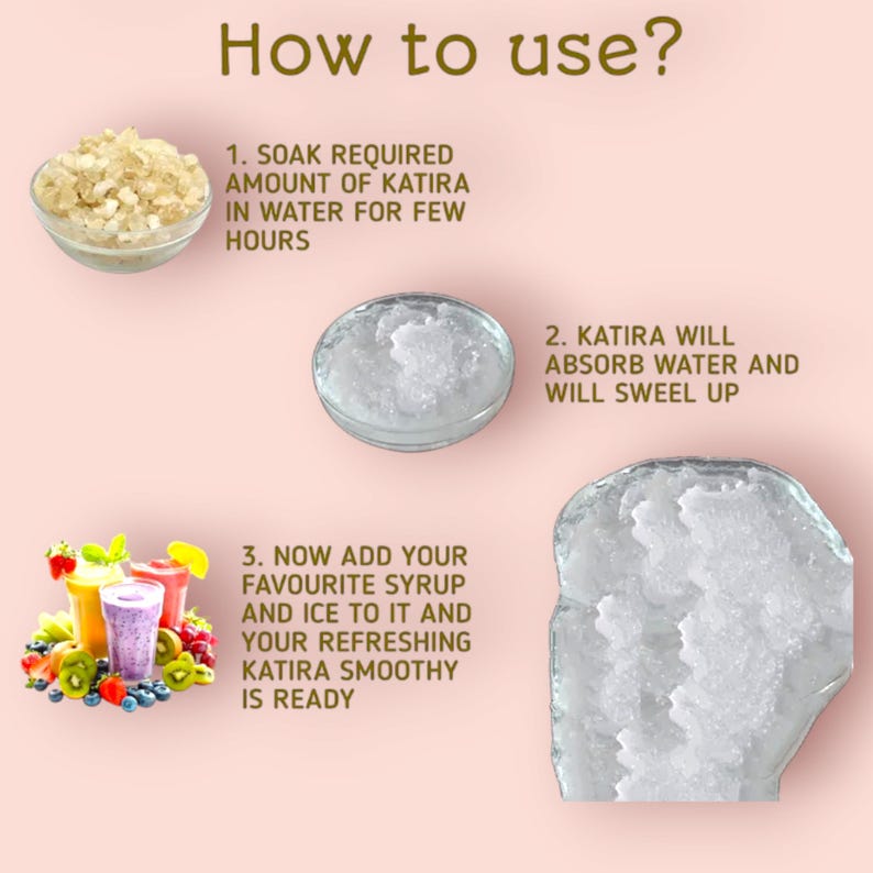 Natural Gond Katira: Edible Tragacanth Gum, Ayurvedic Cooling Herb - Etsy