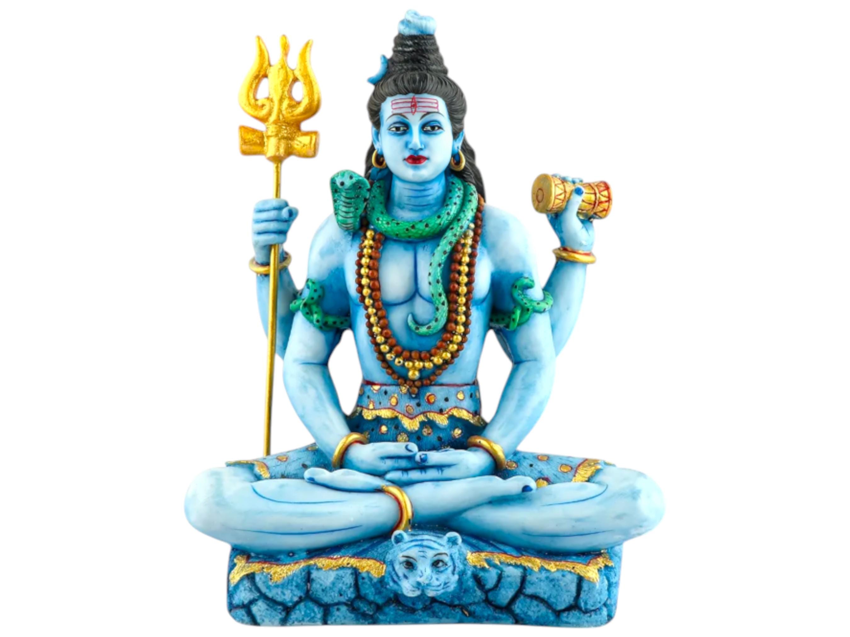 White Marble Mahadev Sculpture Lord Shiva/bholenath Aadiyogi.(8inch) - Etsy