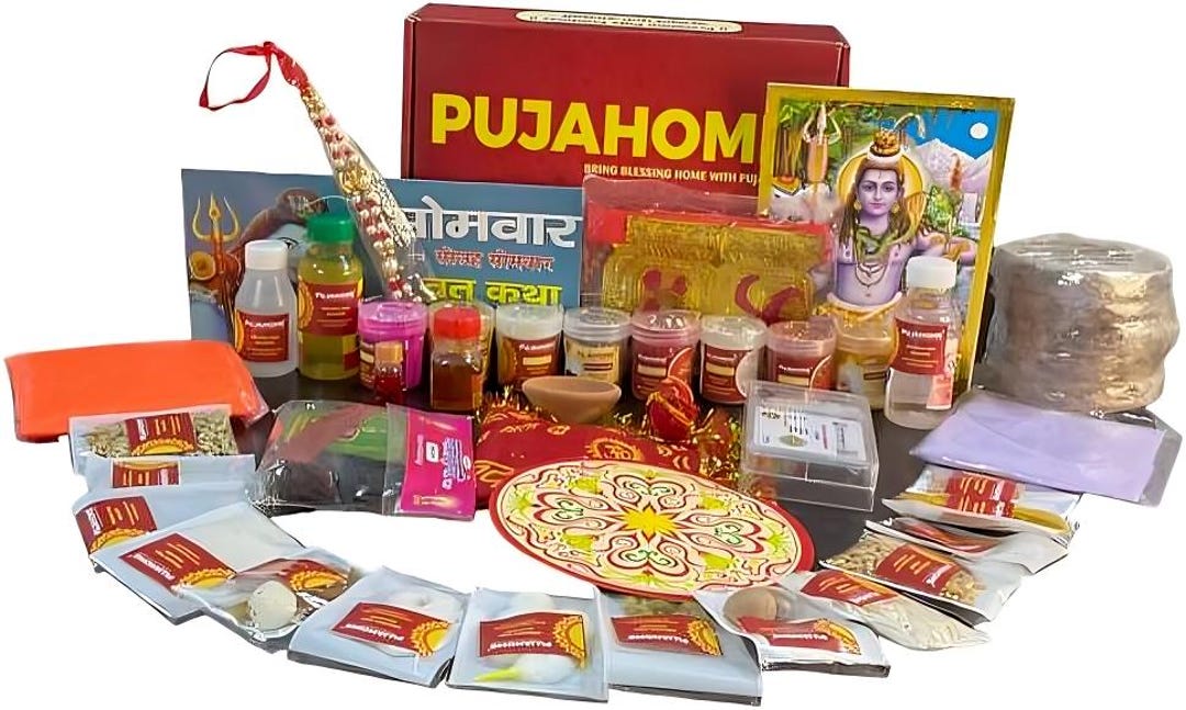 Shiv Rudrabhishek Pooja Kit, Mahadev, Abhishek Samagri, Sawan Somvar ...