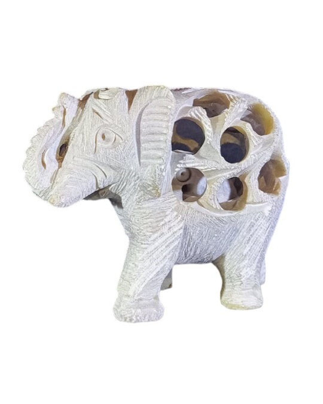 Antique Carved Soapstone Elephant Statue and for Home Décor / Gift ...
