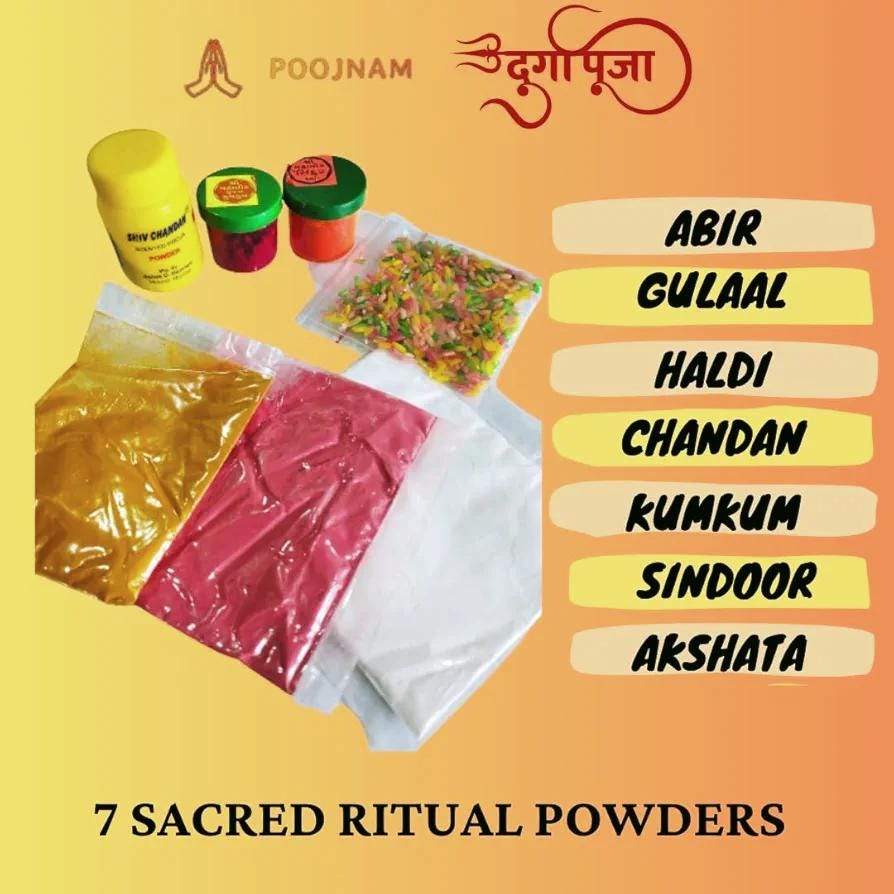 Durga , Navratri Pujan Samagri/kit With Sringar Set for Home, Temple ...