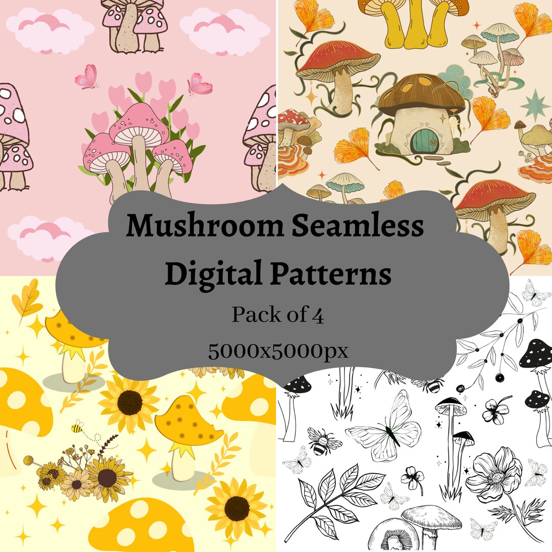 Mushroom Digital Patterns - Etsy