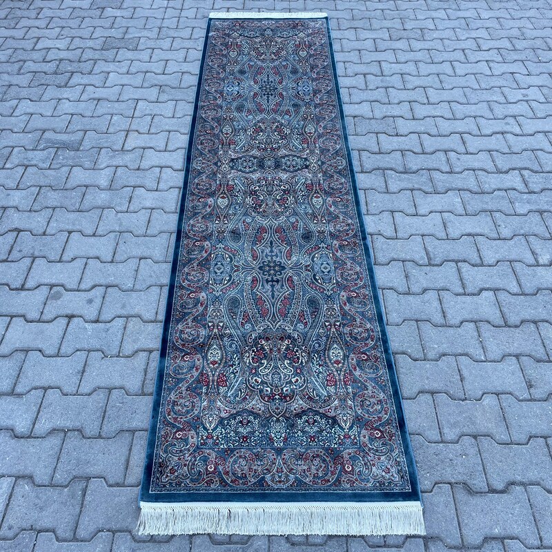 Blue Turkish Runner - Etsy
