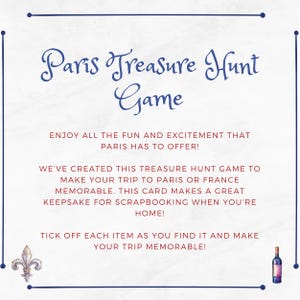 Paris Treasure Hunt for Kids | Paris Scavenger Hunt Game | Travel I Spy ...
