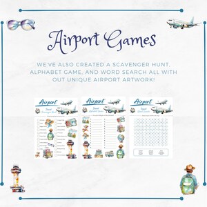 Airport Travel Games for Kids | Airport Scavenger Hunt Game | Travel I ...