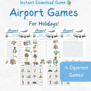 Airport Travel Games for Kids | Airport Scavenger Hunt Game | Travel I ...
