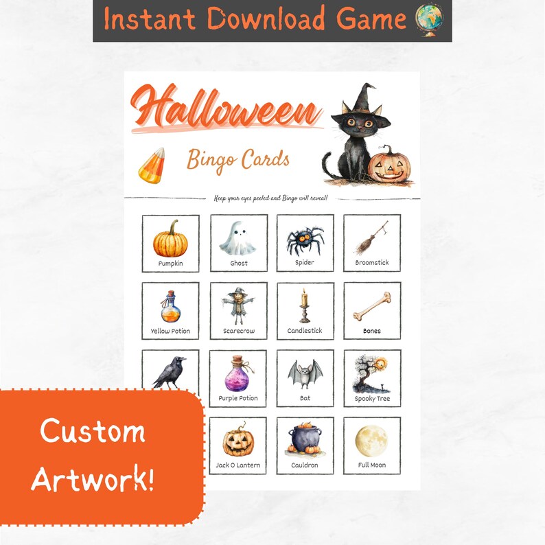 Halloween Bingo | 10 Halloween Bingo Cards | Halloween Activities ...