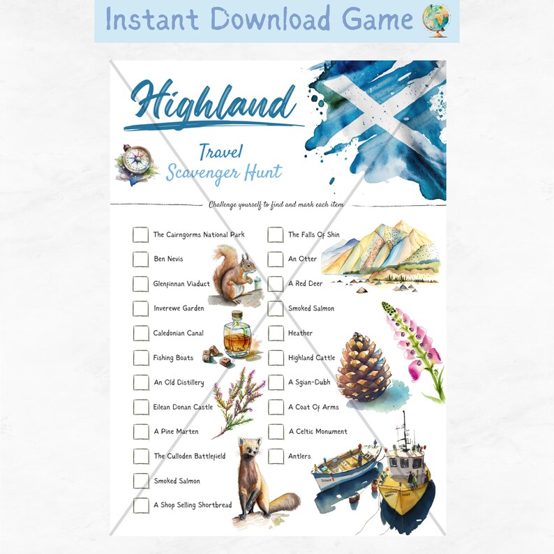 Highland Treasure Hunt for Kids | Highlandscavenger Hunt Game | Travel ...