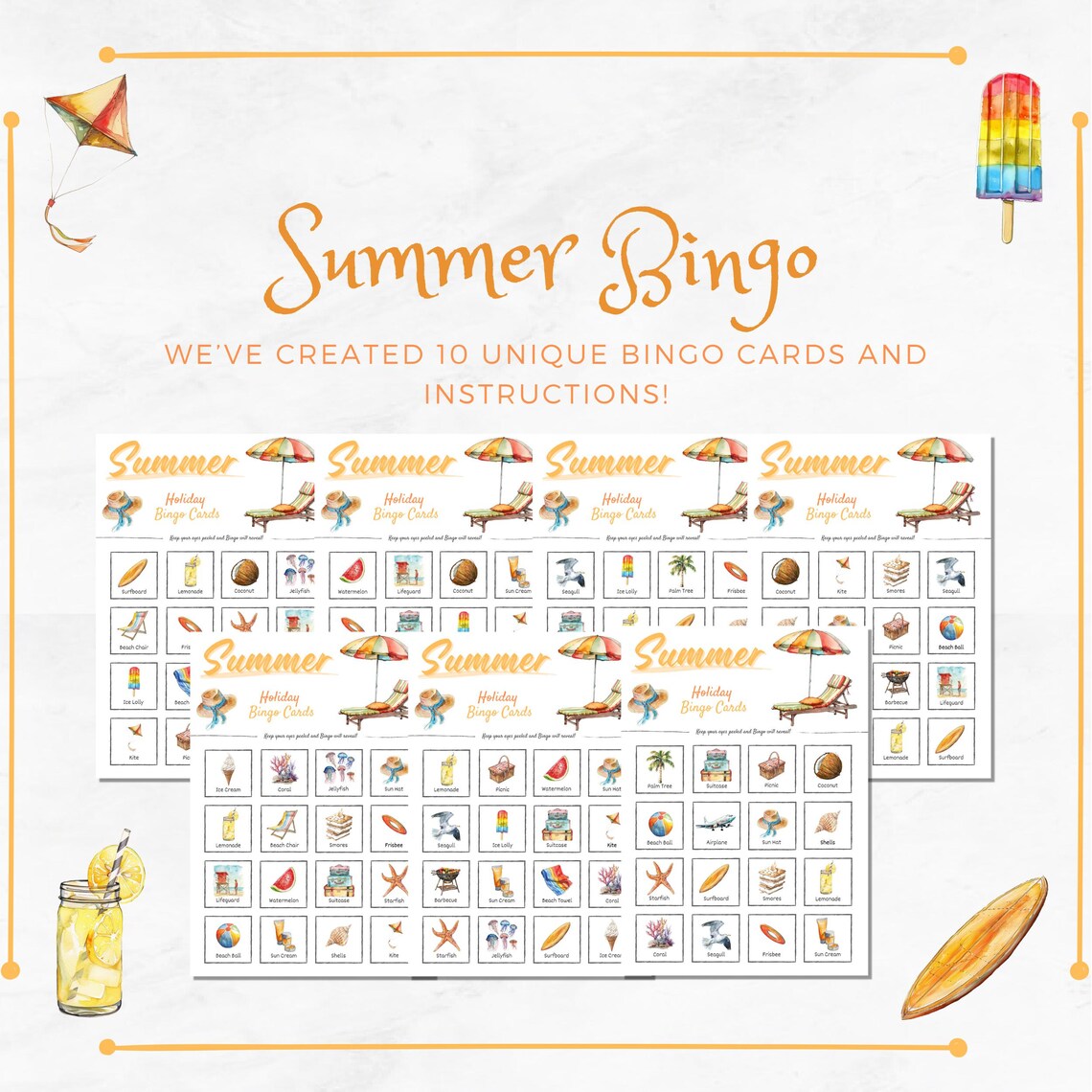 Summer Games Bundle | Summer Activities | Summer Party Games | Summer ...