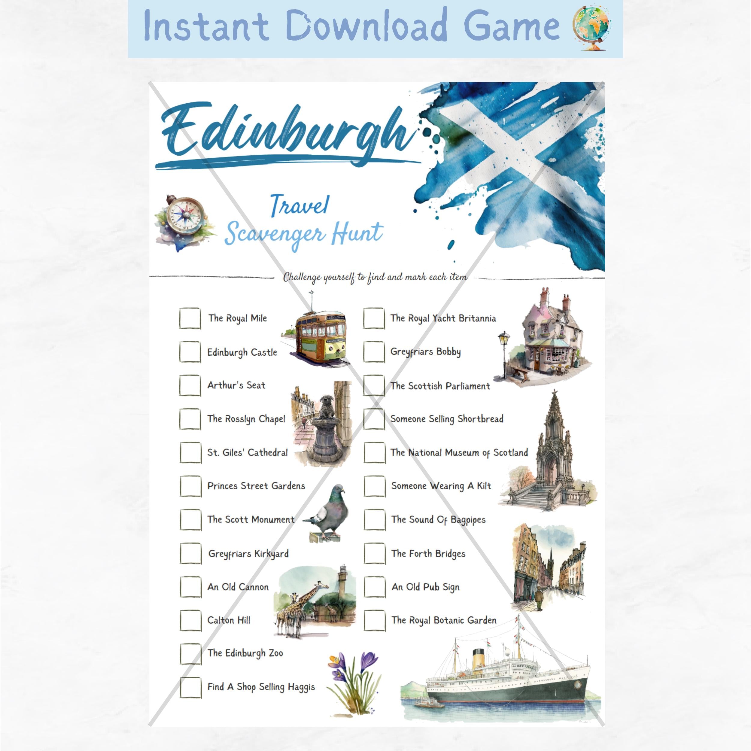 Edinburgh Treasure Hunt for Kids | Edinburgh Scavenger Hunt Game ...
