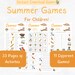 Summer Games Bundle | Summer Activities | Summer Party Games | Summer ...