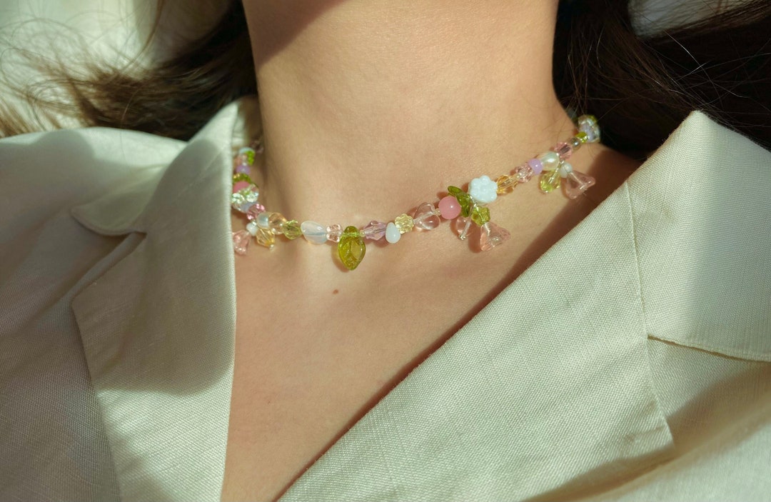 Spring Meadows Necklace, Cottagecore Necklace - Etsy