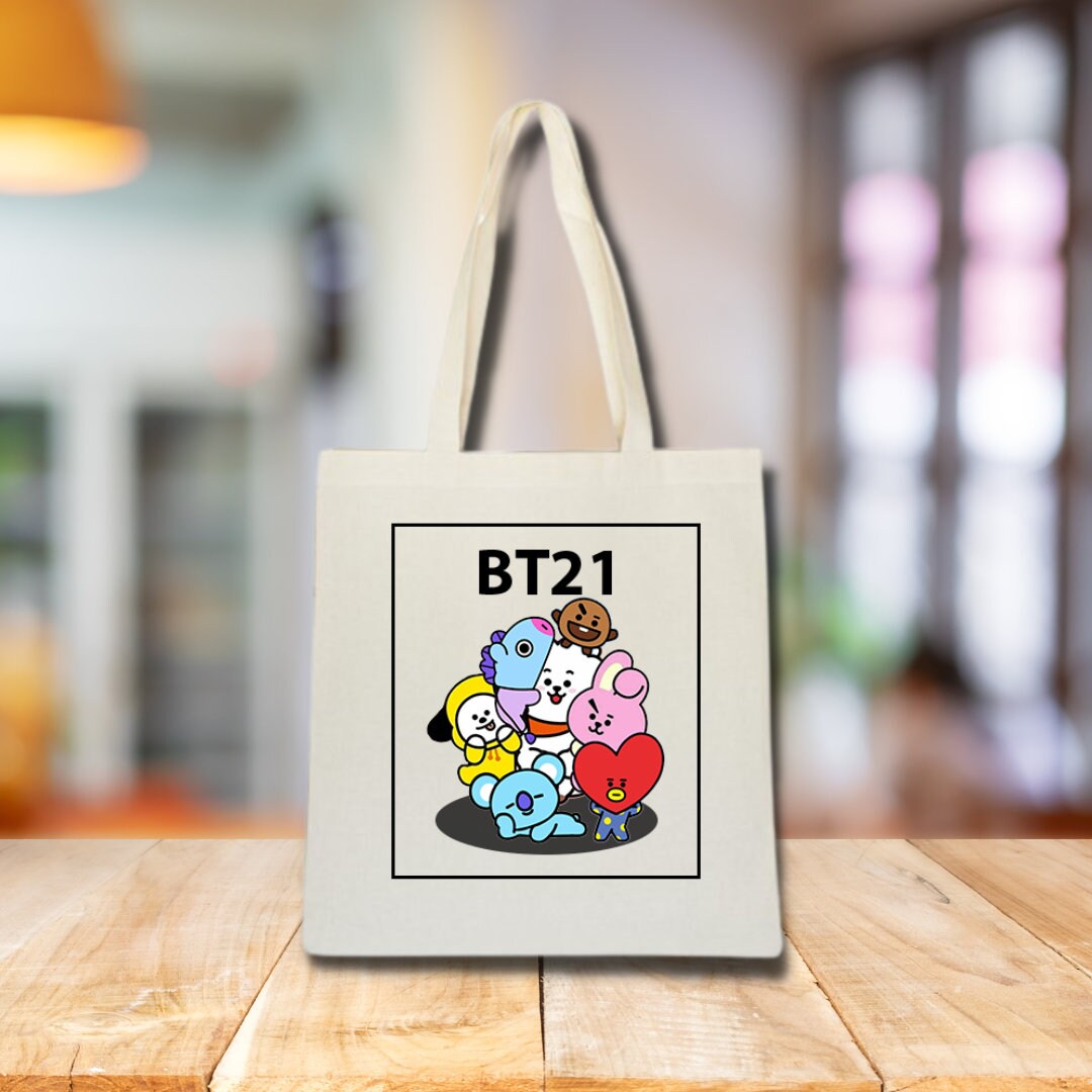 BT21 I BTS I CHIMMY I Tote Bag Design Bundle | Tote Bag Png | Shopping ...