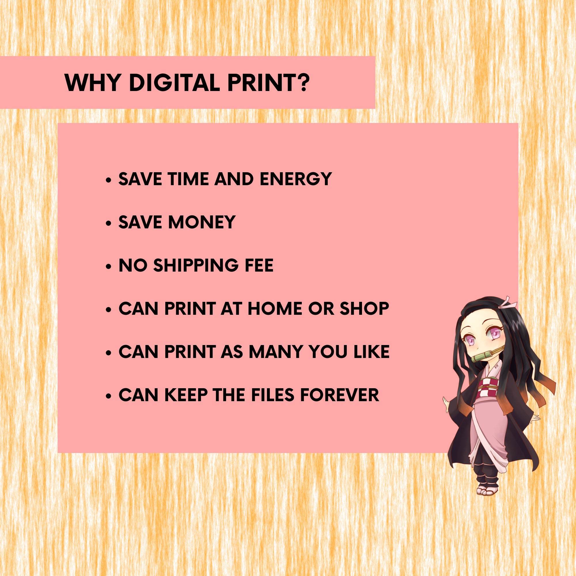 Demon Slayer I Nezuko I Anime Birthday Card I Kawaii I Cute Birthday ...