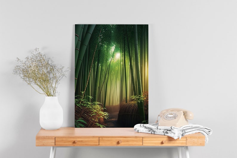 Bamboo Forest Wall Art, Kyoto Wall Art, Kyoto Canvas, Bamboo Wall Art ...