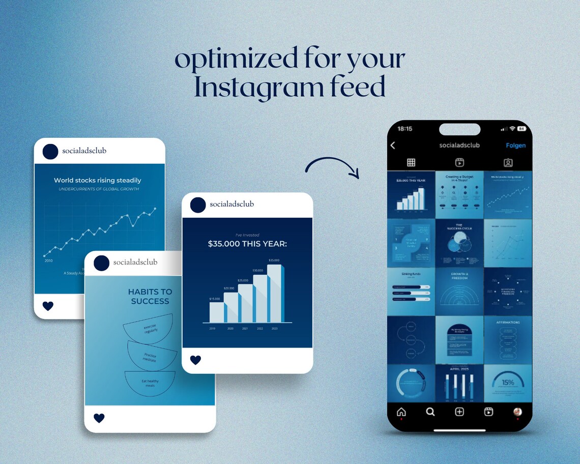 Infographic Instagram Post Canva Template for Coaches Charts - Etsy