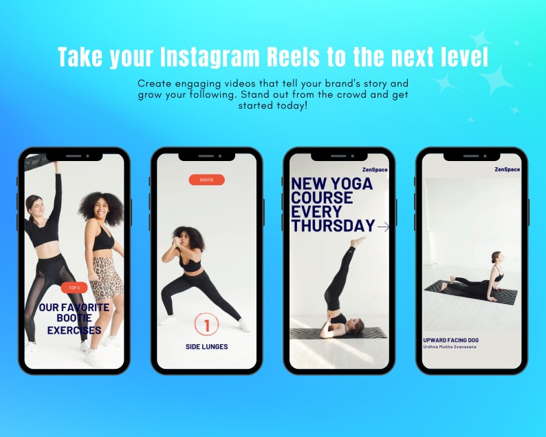 9 Reel Canva Template Instagram Fitness | Fitness Instagram Videos ...