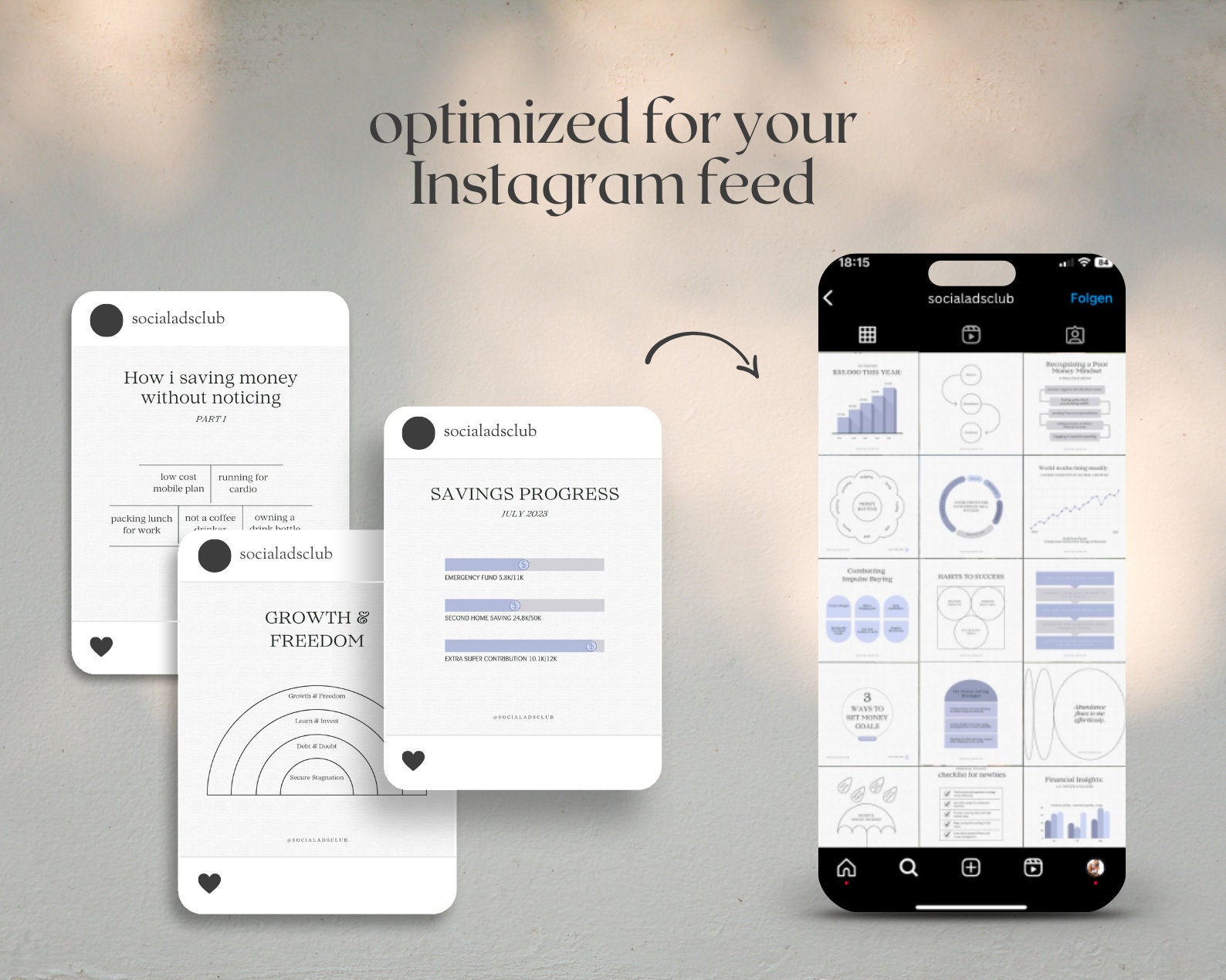Infographic Instagram Post Canva Template for Coaches | Charts and ...