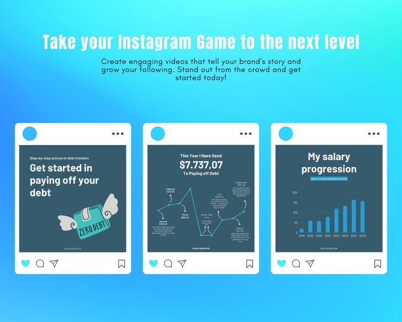 Finance Post Instagram Finance Coach Templates for Social Media ...