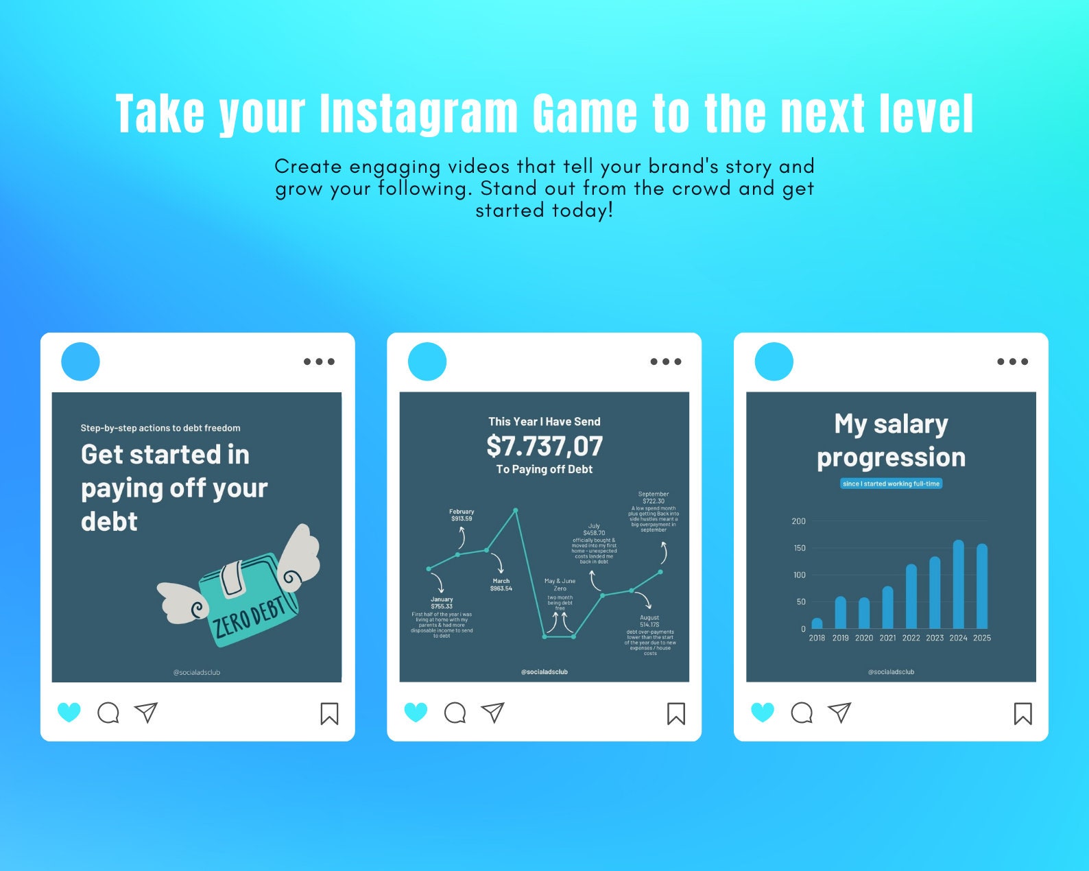 Finance Post Instagram Finance Coach Templates for Social Media ...