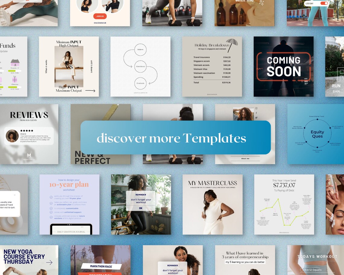Infographic Instagram Post Canva Template for Coaches Charts - Etsy
