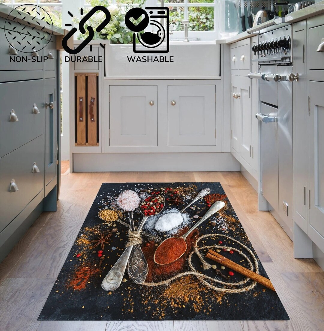 Spices Rug Design Kitchen Rug SC 363 Spices Kitchen Rug - Etsy