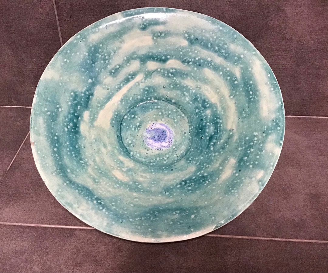 Green-sea Ceramic Plate - Etsy