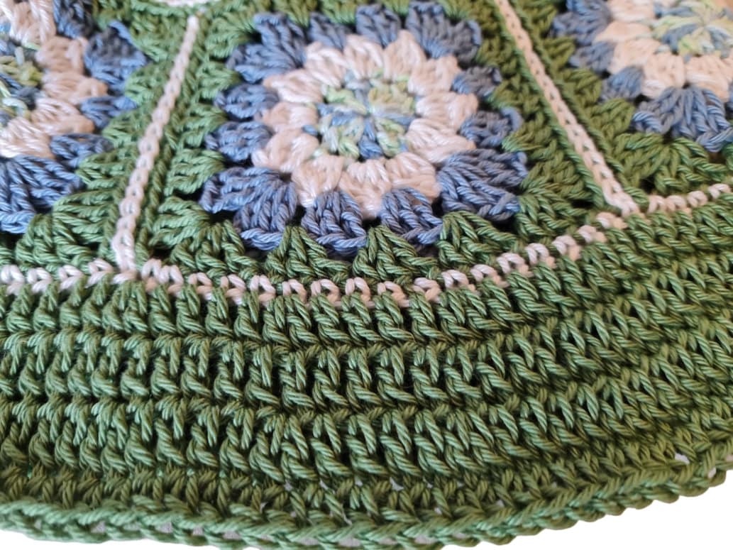 Sage Green Boho Bucket Hat Granny Square Crochet Child Size - Etsy