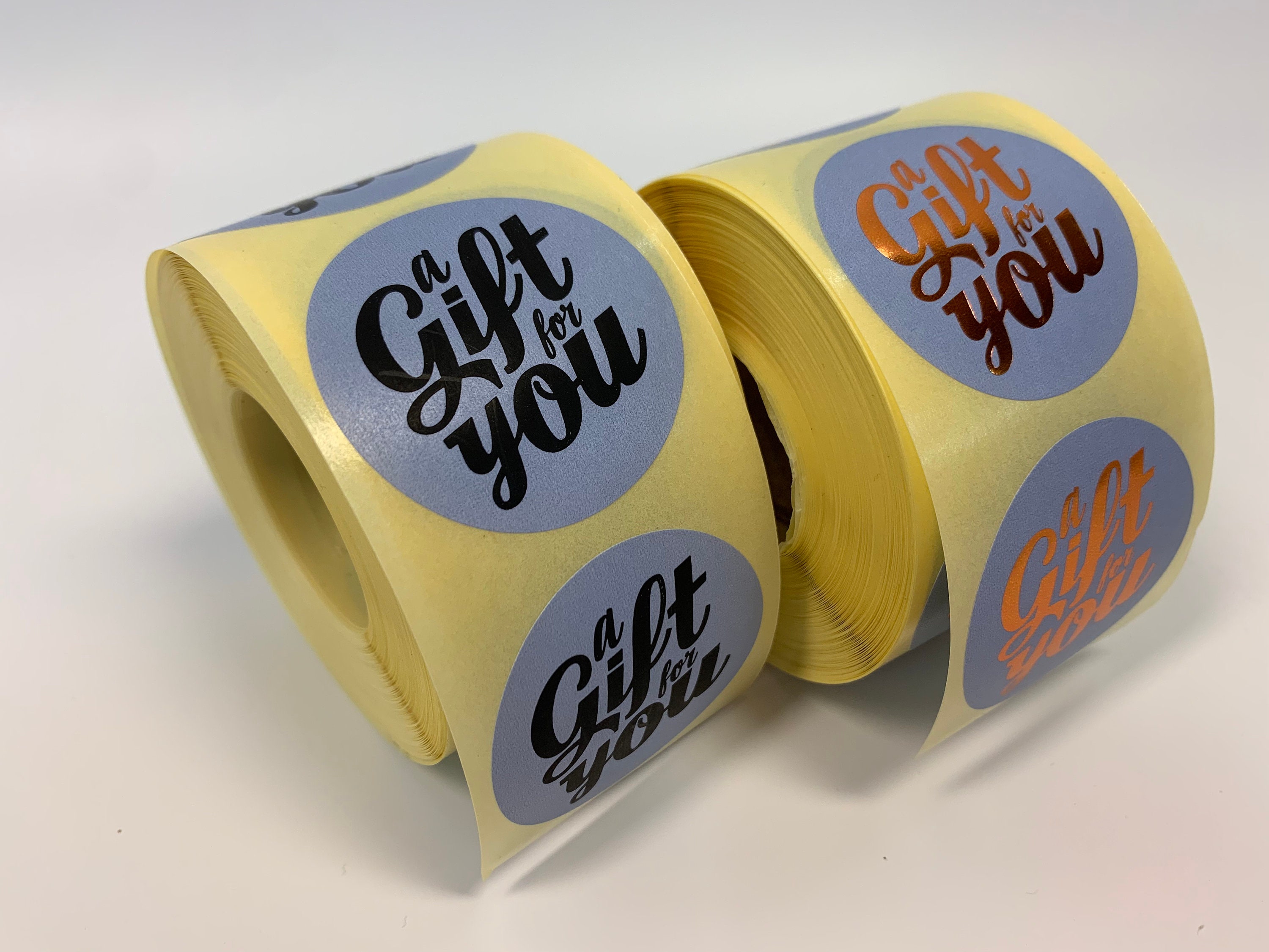 A Gift for You Stickers, Shiny Metallic Round Gift Stickers for All ...