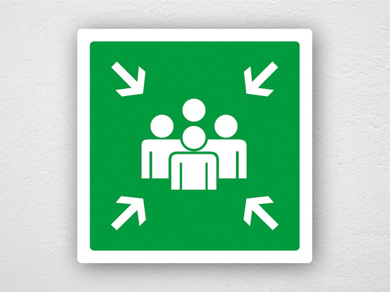 Emergency Exit Markers ISO 7010 Sign, Safety Stickers, Extinguisher ...