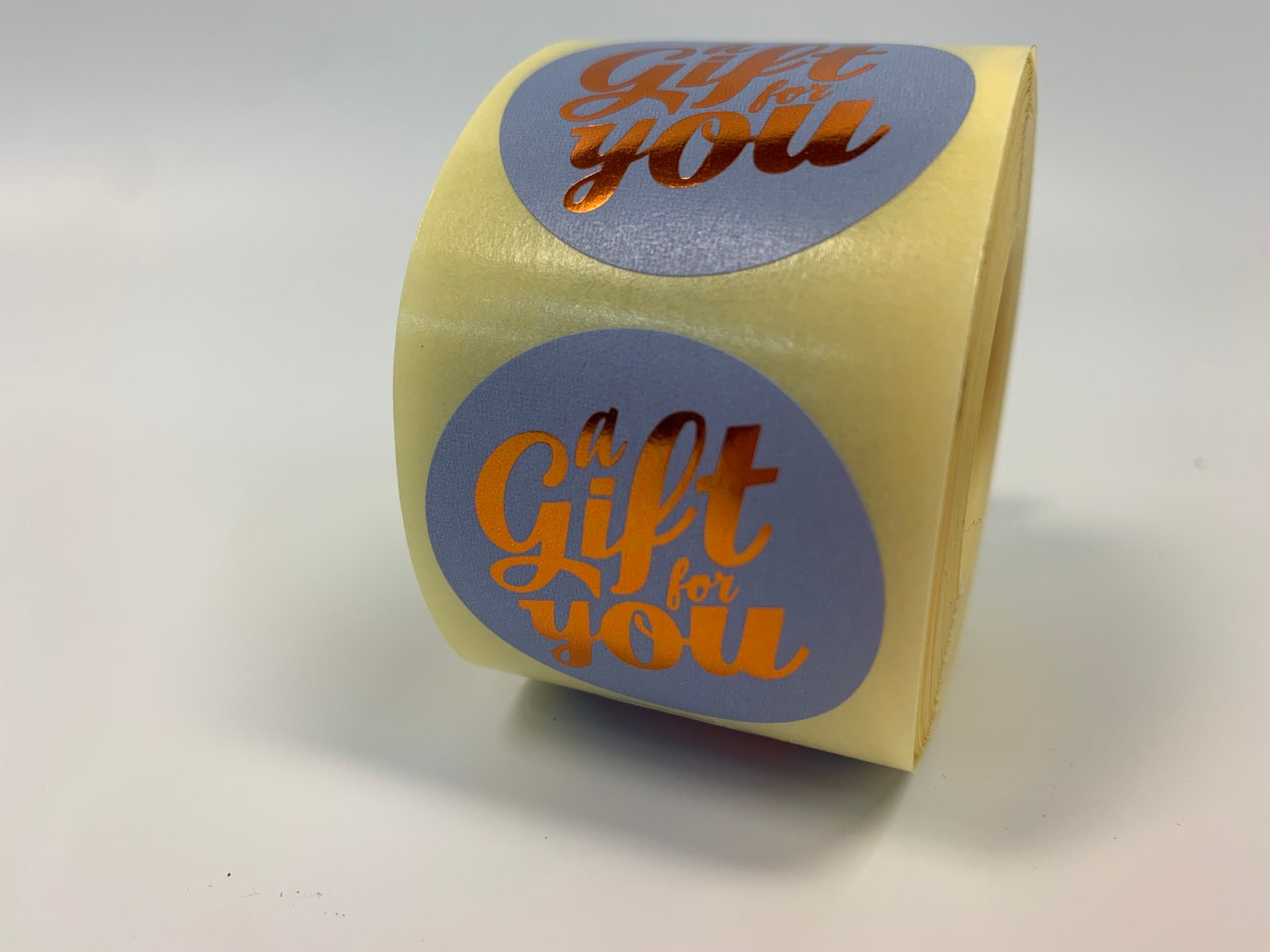 A Gift for You Stickers, Shiny Metallic Round Gift Stickers for All ...