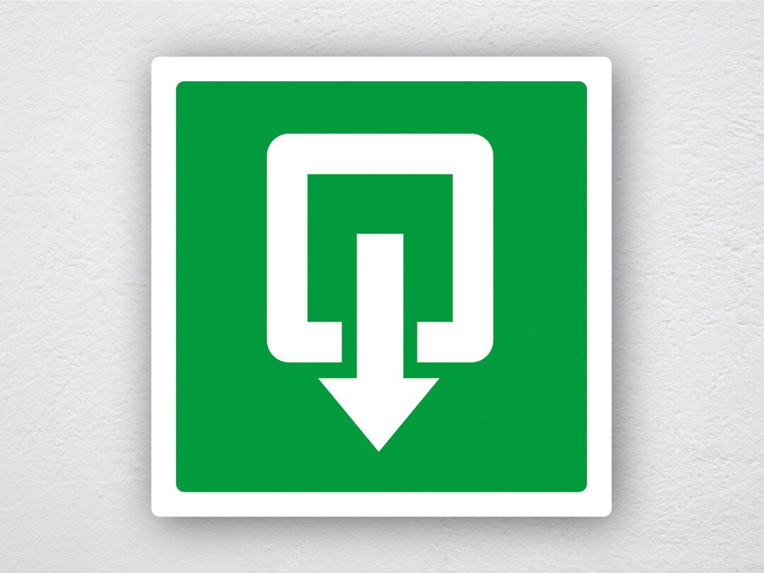 Emergency Exit Markers ISO 7010 Signs, Safety Stickers, Fire ...