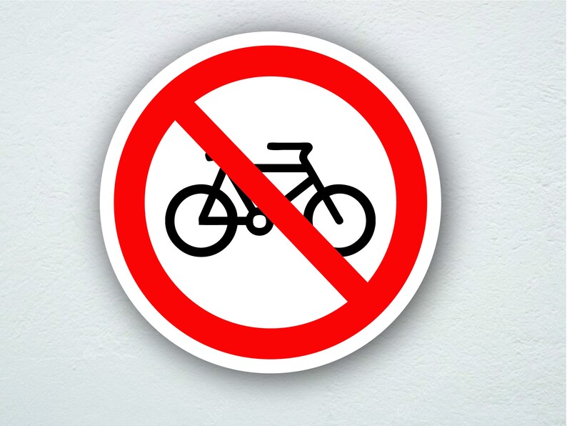 No Bikes Warning Signs, Safety Stickers, Fire Extinguisher Location ...