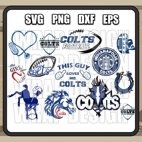 Colts svg - Etsy