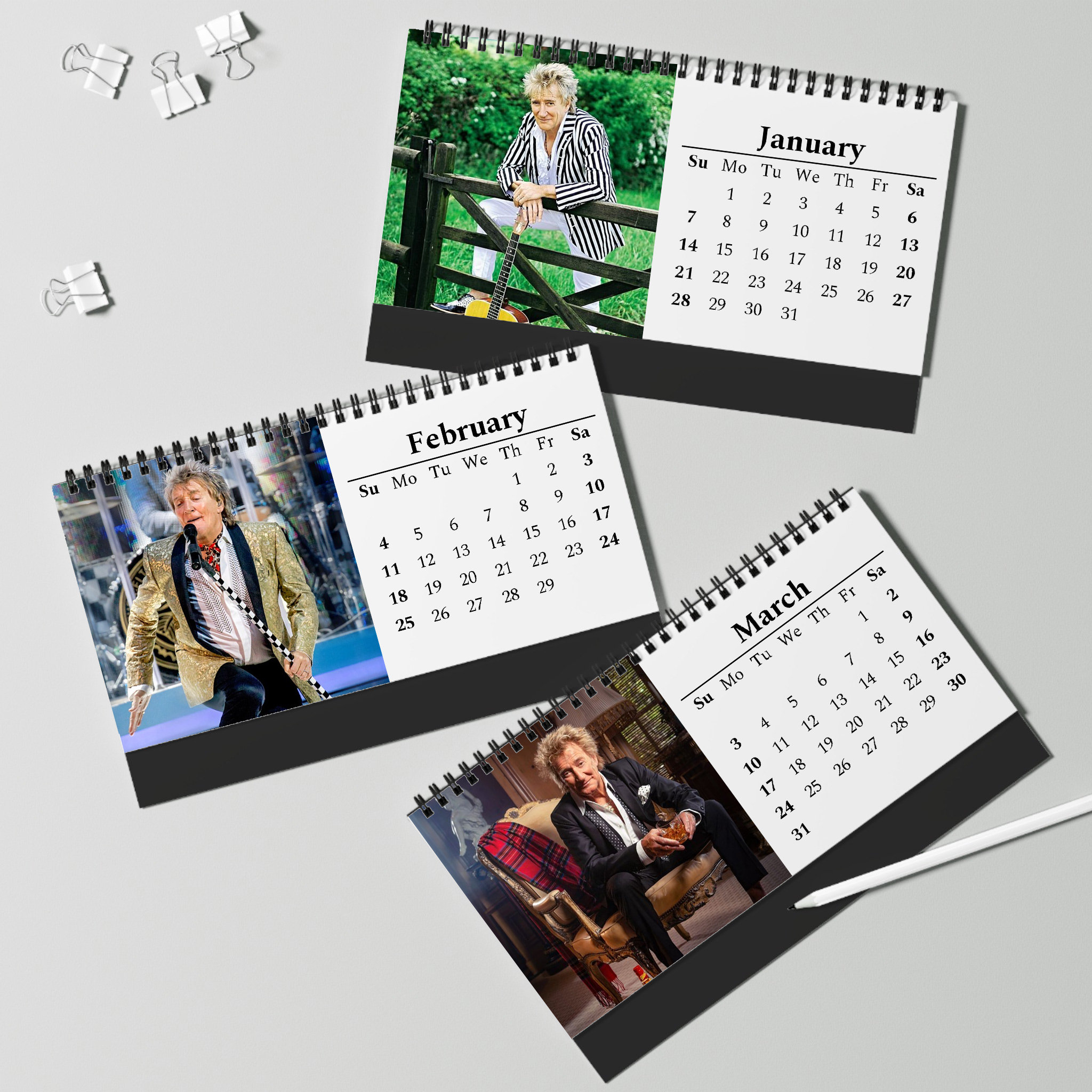 Rod Stewart Calendar 2024, Rod Stewart 2024 Celebrity Wall Calendar ...
