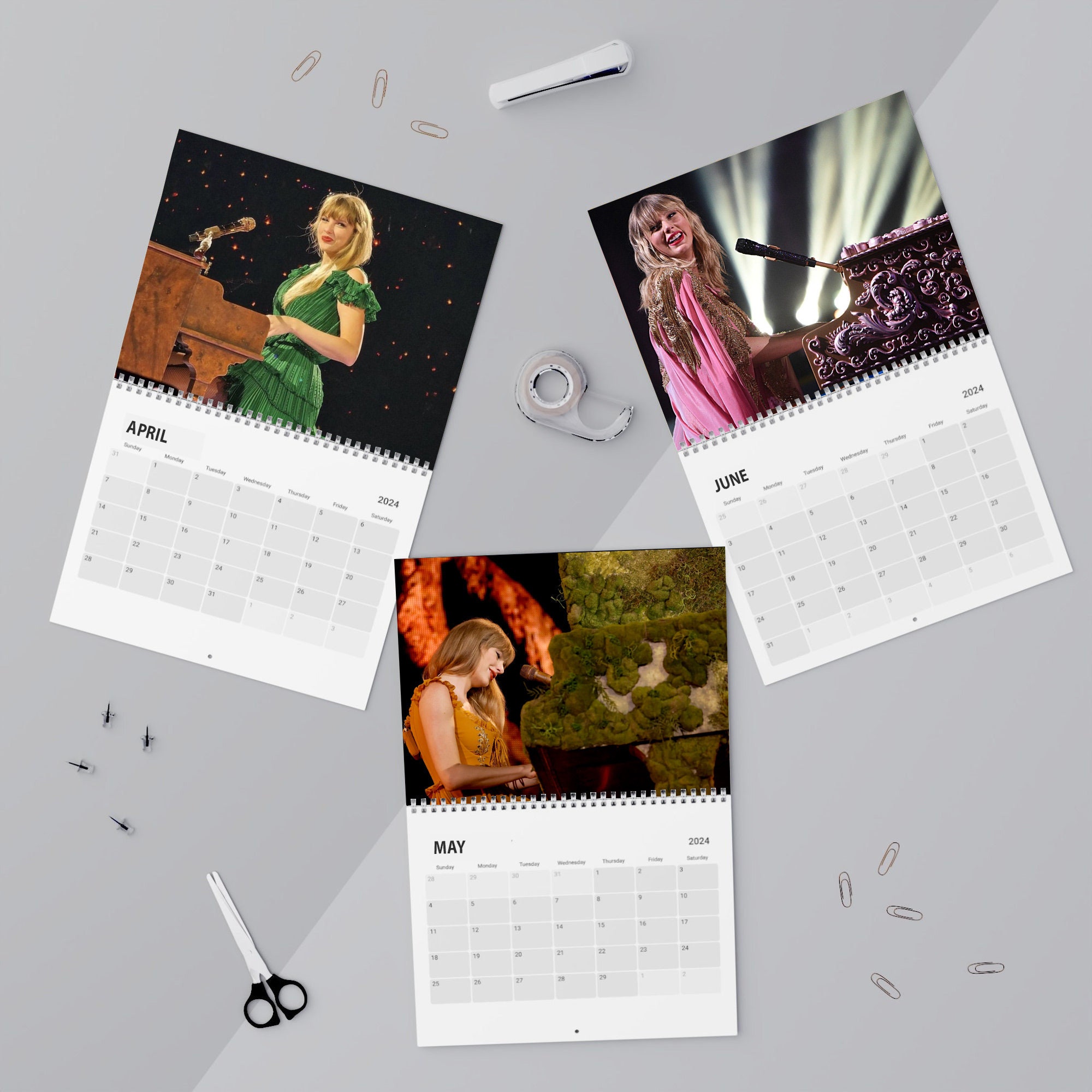 2024 Taylor Swift Calendar Roaring Twenties Eras Tour Inspired Desk ...