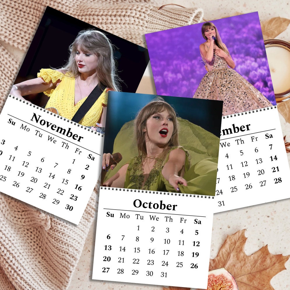 In My 2024 Era Wall Calendar, Taylor 2024 Calendar, Wall Decor, New Year Calendar sold by ...