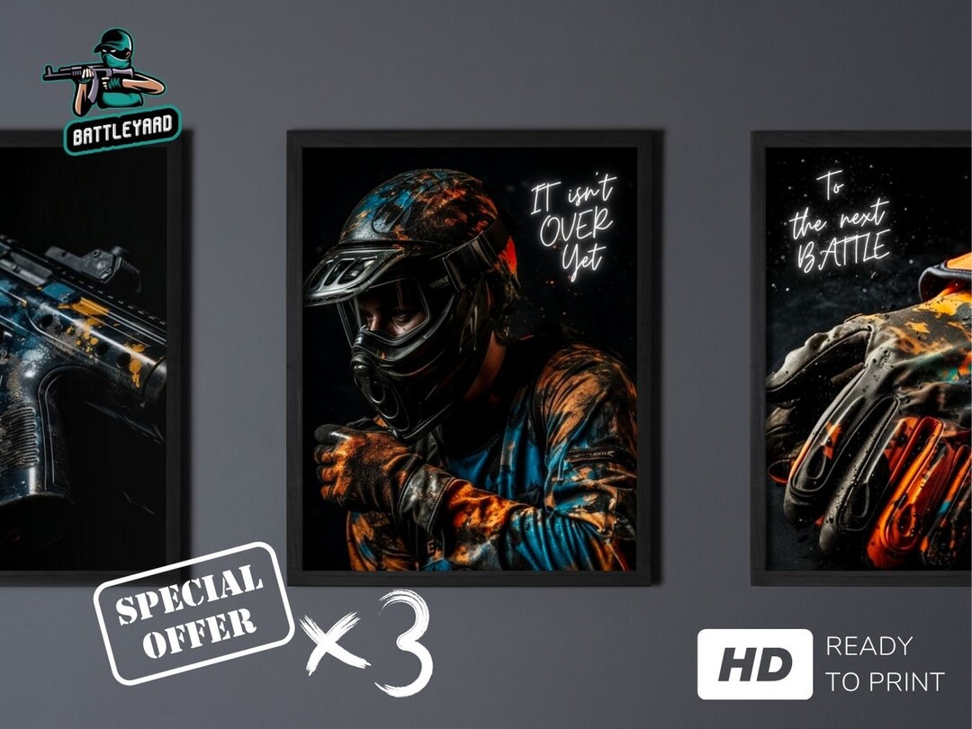 Paintball Printable Bundle Poster,flyer,sign.ready2print for Paintball ...