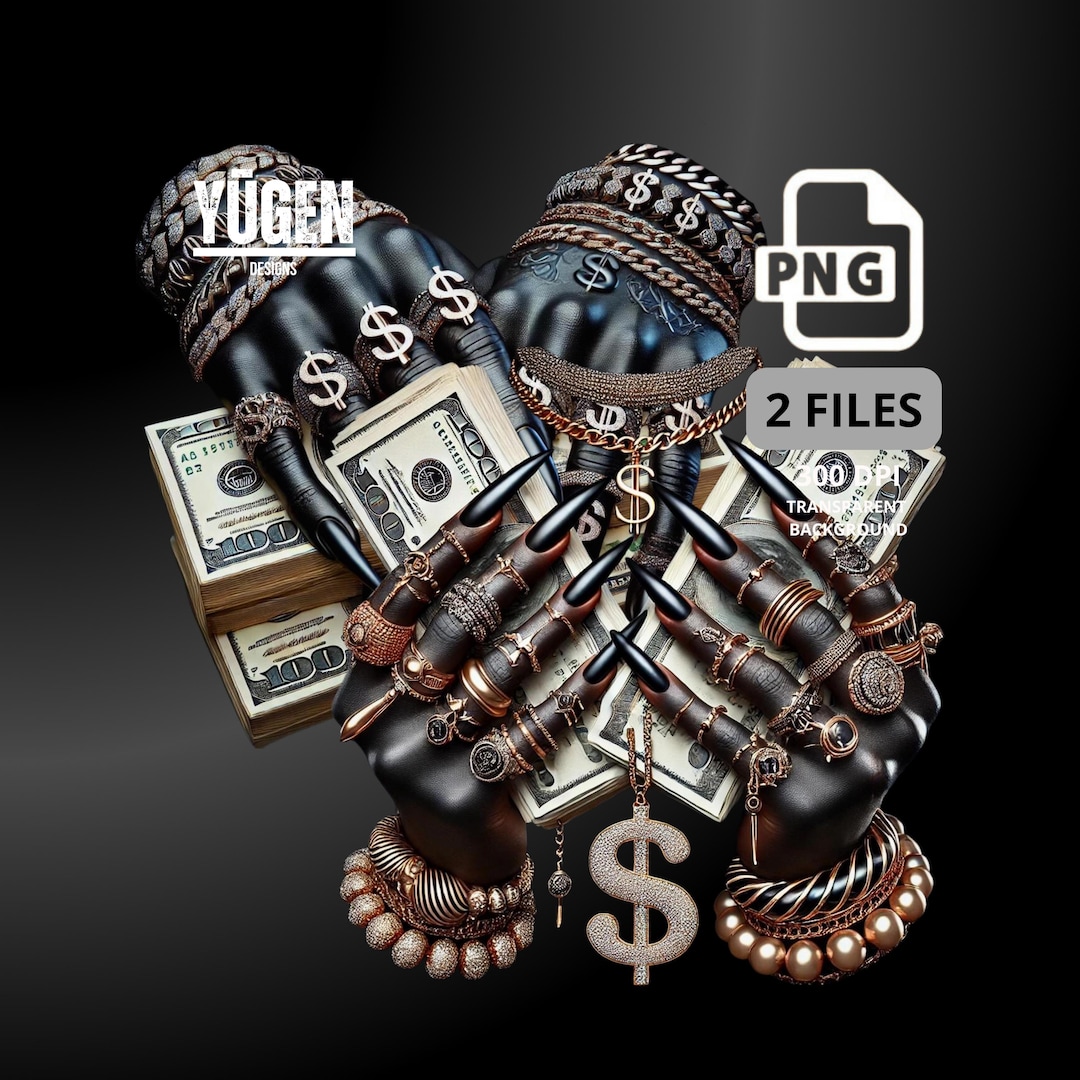 Black Womans Hands Bundle 2 Pngs, Money Png, Woman Holding Money Png ...