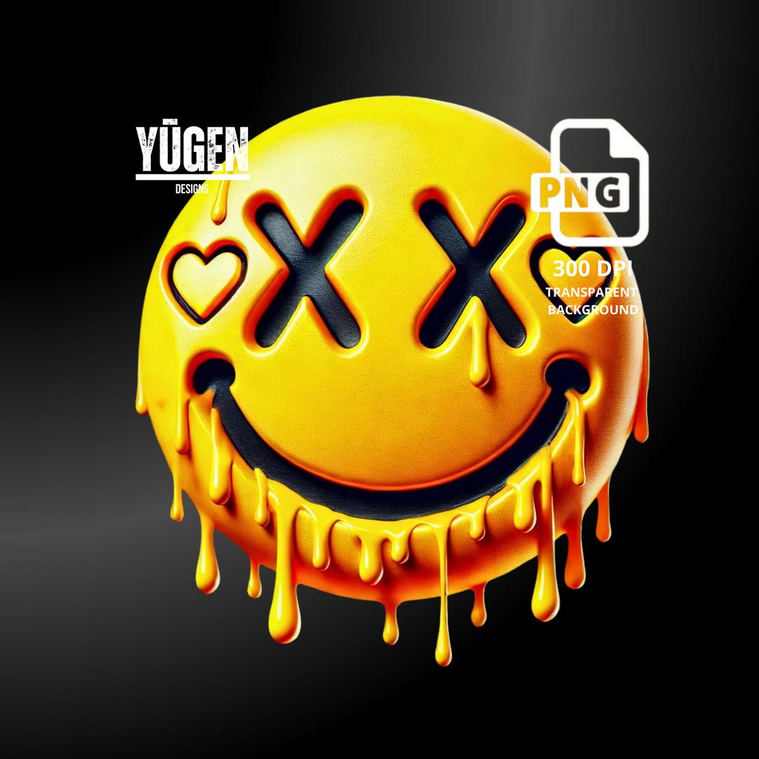 Dripping Smiley Face Png, Smiley Face Clipart PNG, Dripping Png Smile ...