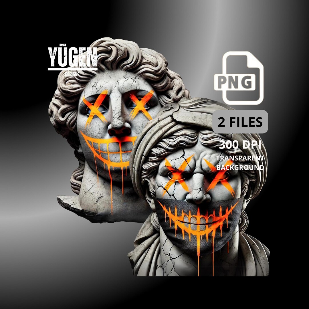 Dripping Smile Gangsta David Statue Bundle 2 Pngs Gangsta Png ...