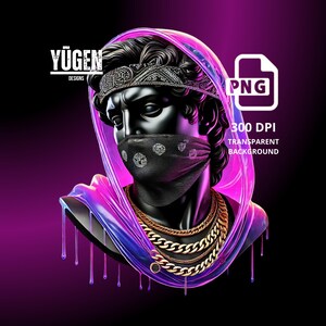 Drippings Gangsta David Statue Png Gangsta Png Streetwear Png Greek ...