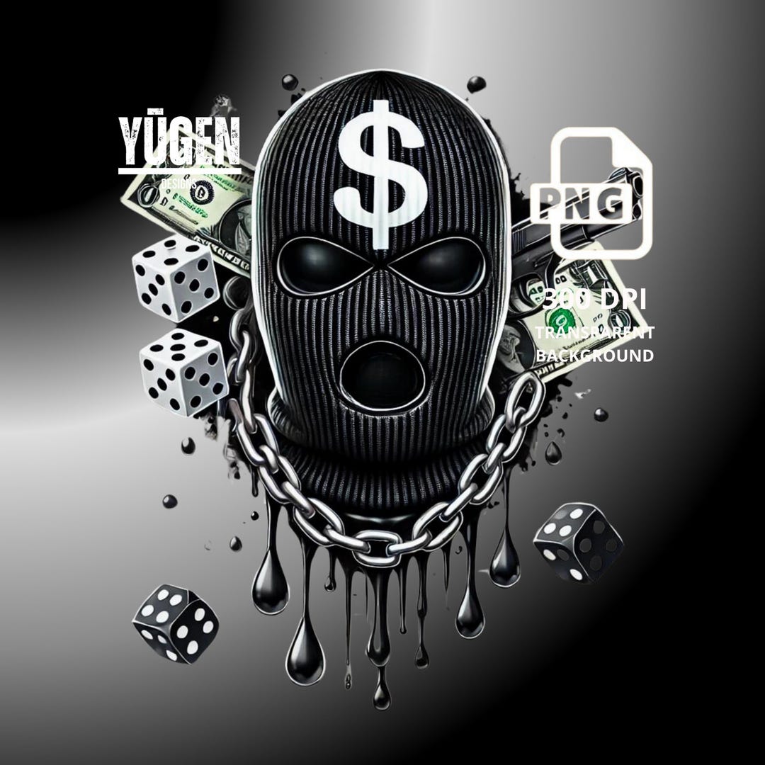 Drippings Ski Mask Png Gangsta Png Streetwear Png Gangster Ski Mask Png ...
