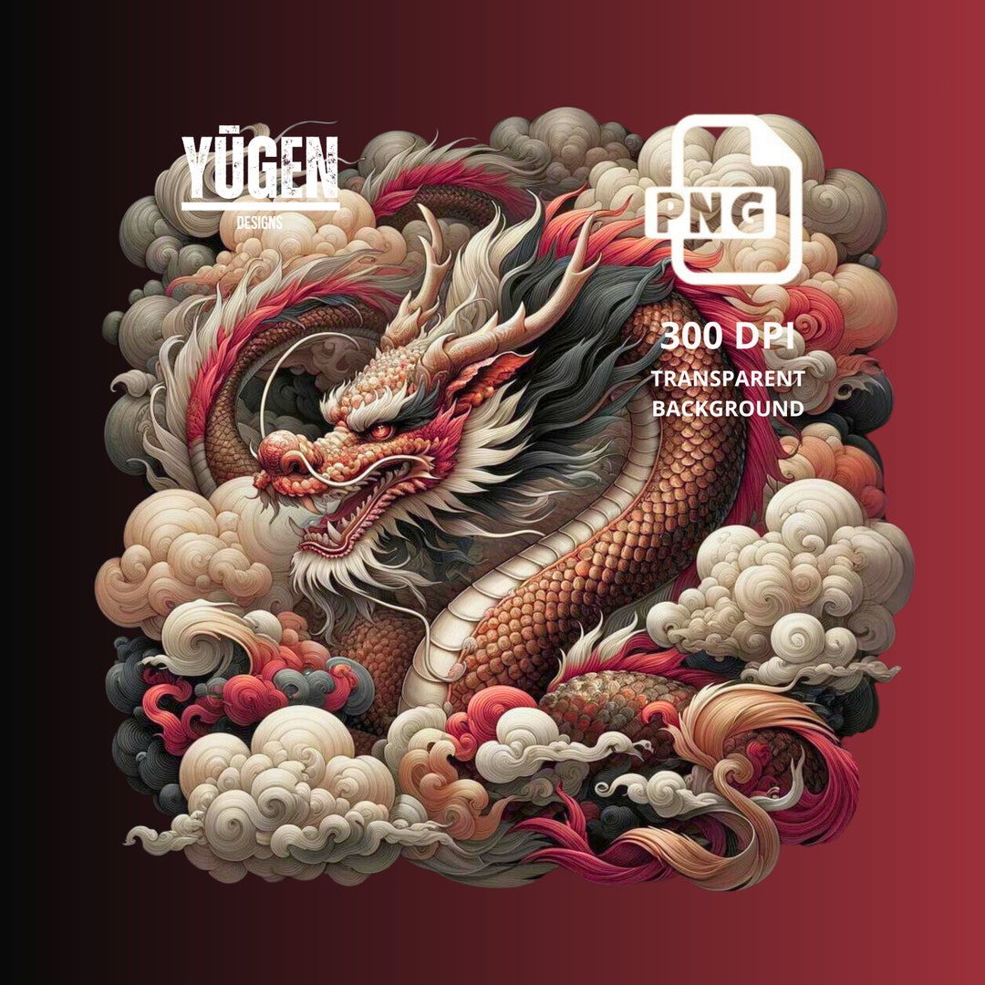 Chinese Dragon T-shirt Design, Dragon Design, T-shirt POD Design ...